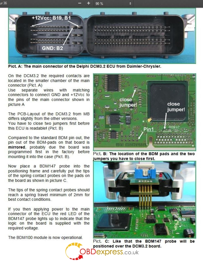 Ktag master BOOT read Mercedes W211 Delphi DCM 3.2