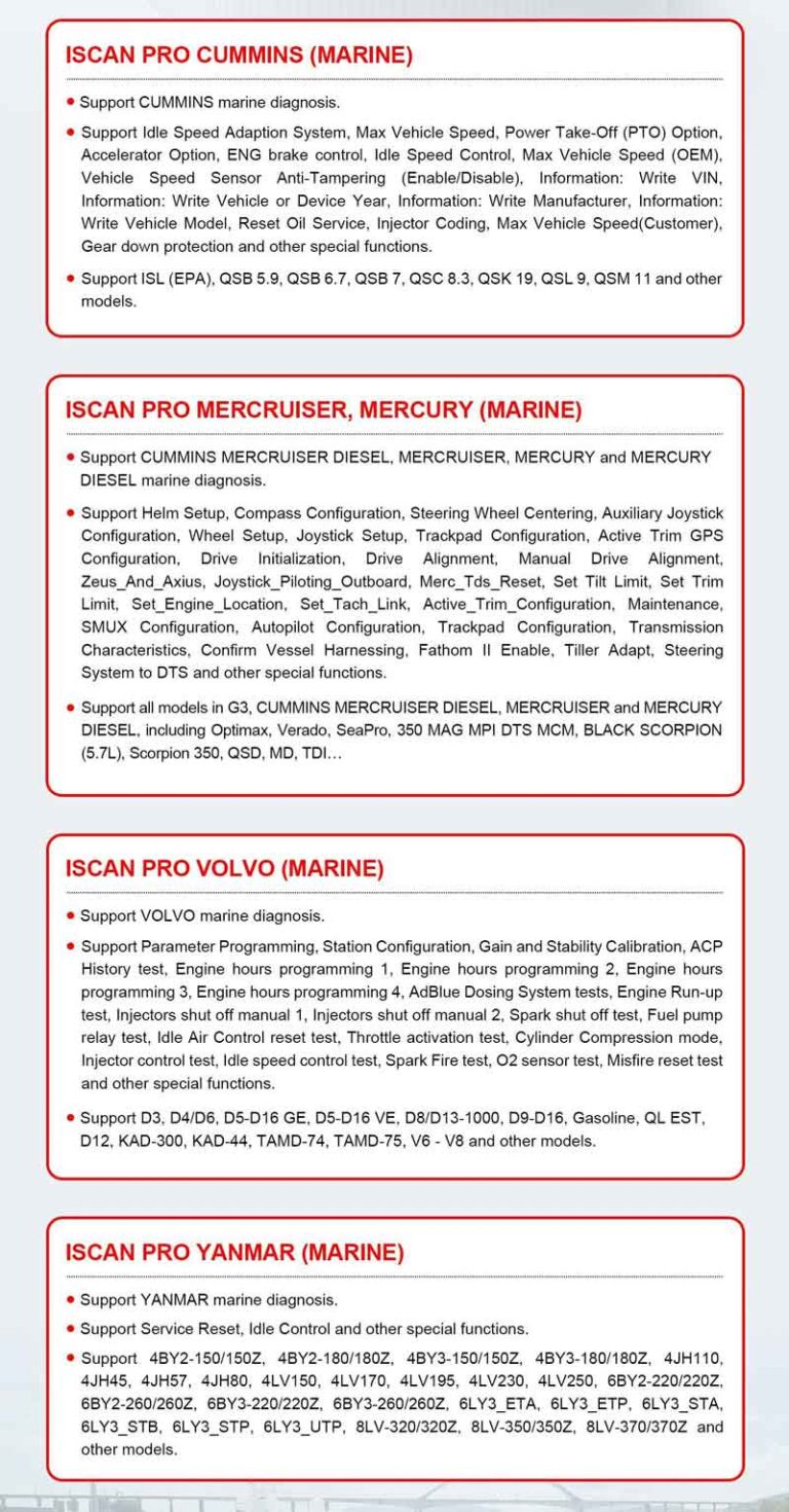 New Arrival! OBDSTAR ISCAN PRO Series Marine Scanner